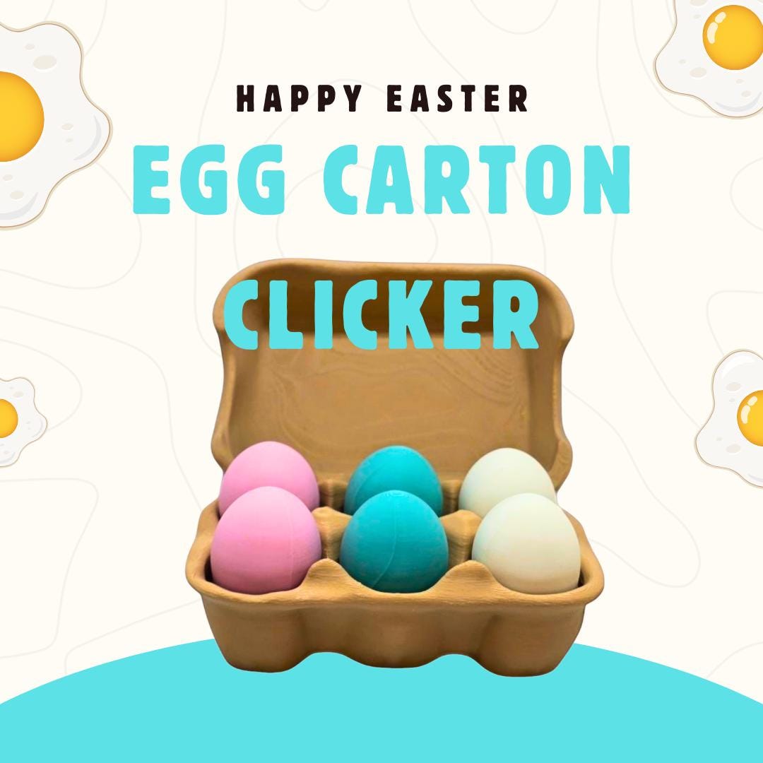Egg Carton Clicker Fidget Toy | 3D Printed Sensory Toy | Egg Clickers ...