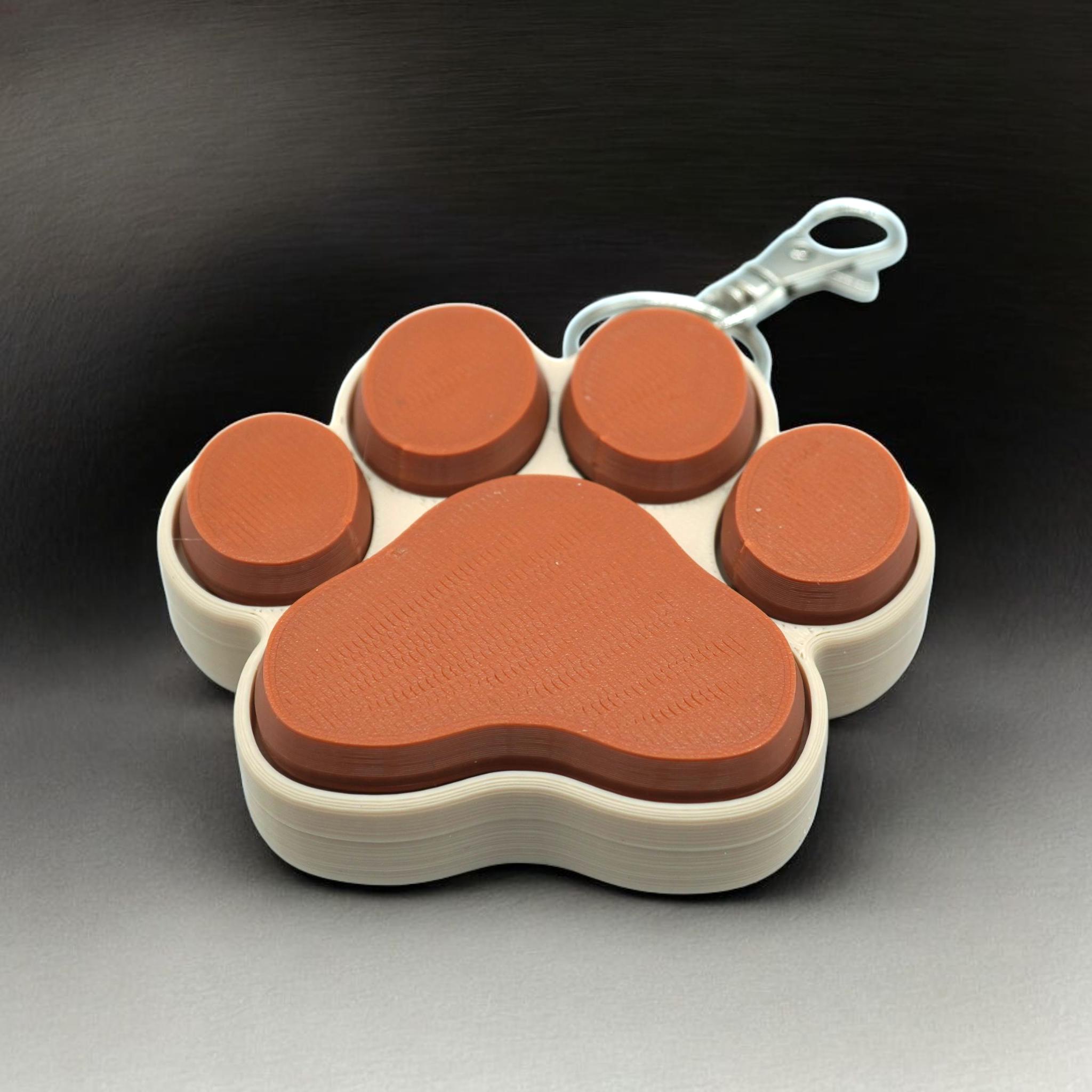 Pet Paw Print Fidget Clicker Custom Colors, Endless Clicks! - Etsy