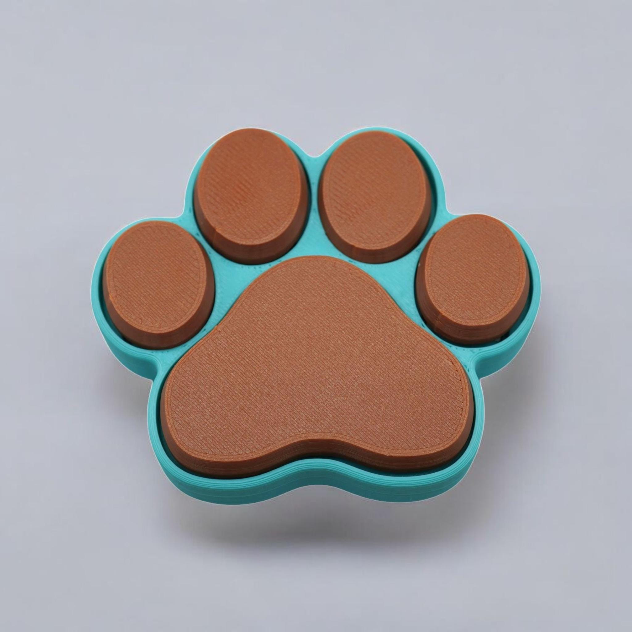 Pet Paw Print Fidget Clicker Custom Colors, Endless Clicks! - Etsy