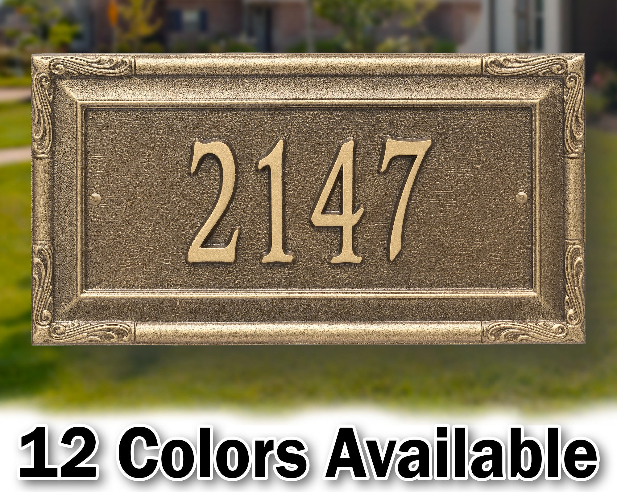 Personalized Large Rectangular Plaque With Decorative Edges | Etsy