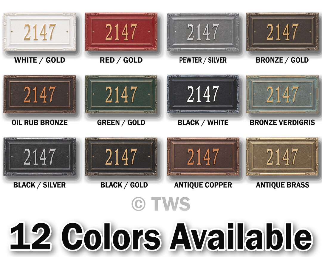 Personalized Large Rectangular Plaque With Decorative Edges - Metal ...