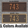Rectangle House Number Sign - Personalized Metal Cast Aluminum Sign ...