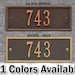 Rectangle House Number Sign - Personalized Metal Cast Aluminum Sign ...