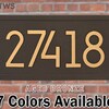 Rectangle House Number Sign Personalized Metal Cast Aluminum Sign With ...