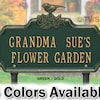 Personalized Cast Aluminum Metal Yard Lawn Plaque Chickadee Ivy Sign ...