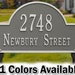 Large Lawn Address Sign Estate Sign Personalized Metal Cast - Etsy