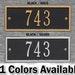 Rectangle House Number Sign - Personalized Metal Cast Aluminum Sign ...