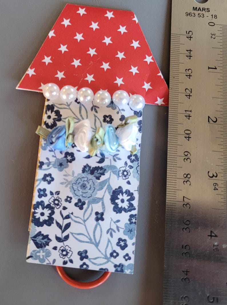 Jumbo Altered Paper Clip House – Decorative Junk Journal Ephemera ...