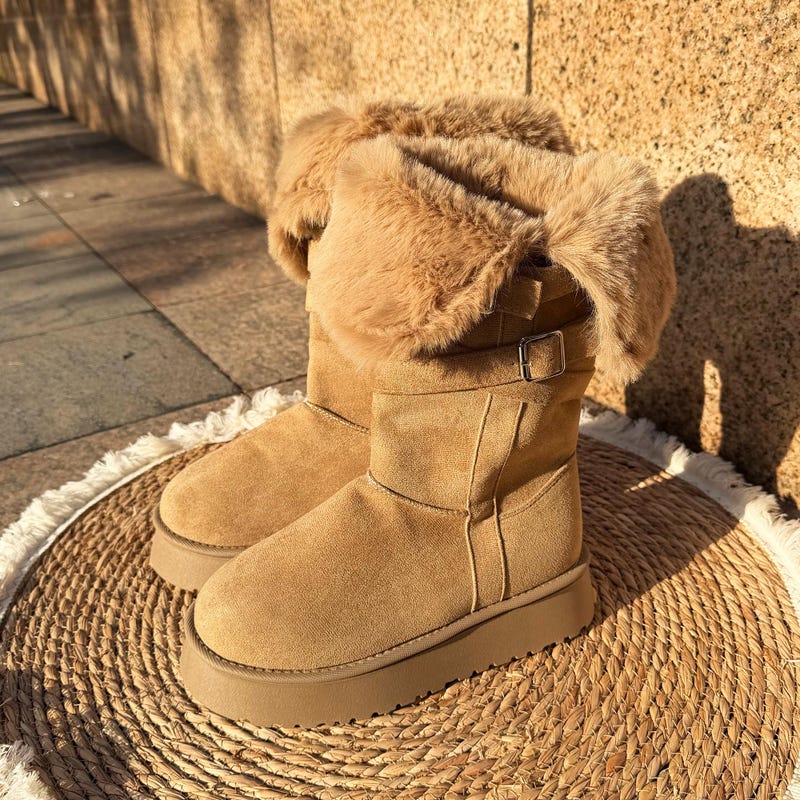 Winter Thick Fur Boots - Etsy