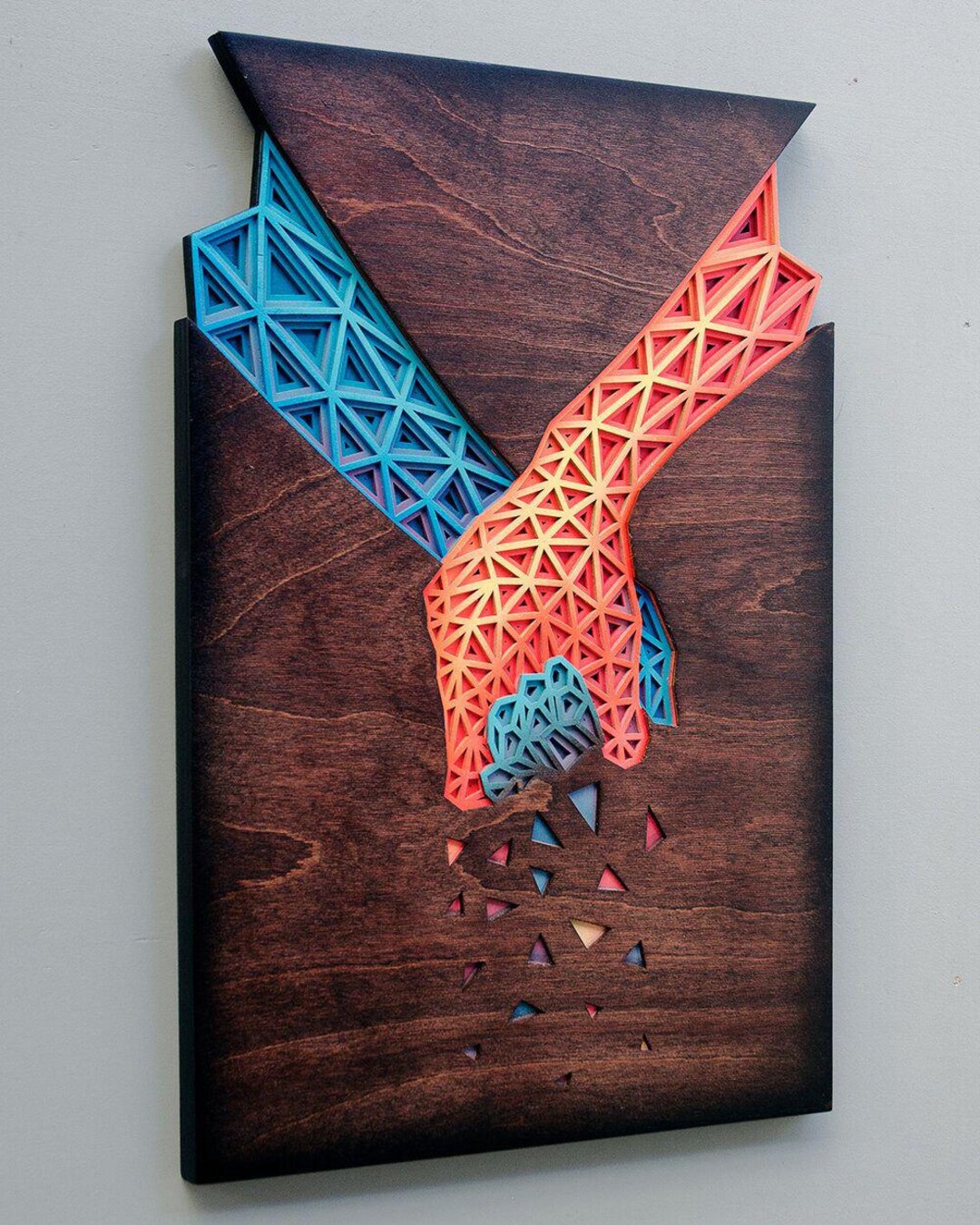 Unity - Wooden 3D Picture. Unique Wall Decor and a Great Gift - Etsy