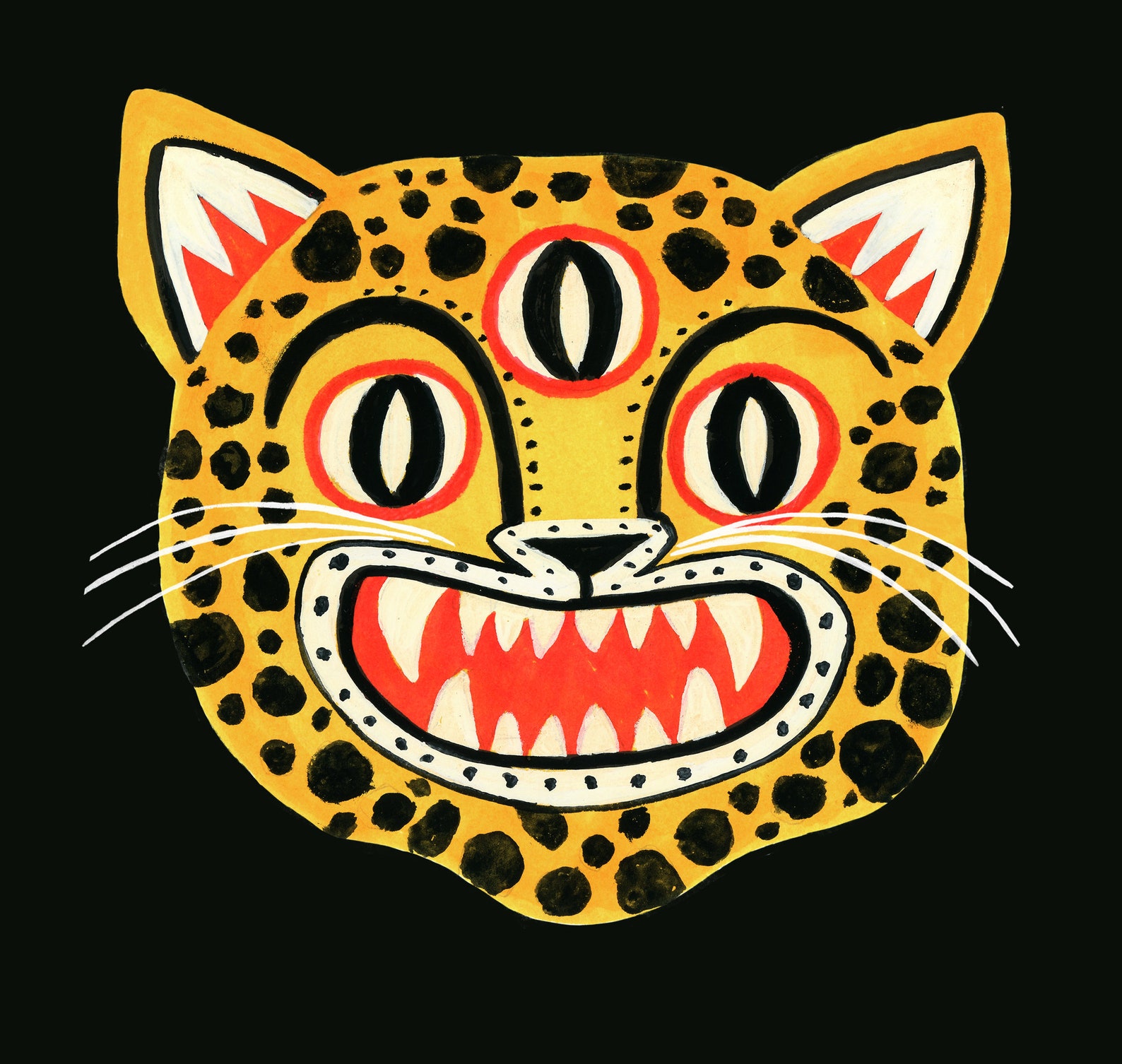 3 Eyed Leopard T-shirt by Colin Walsh - Etsy