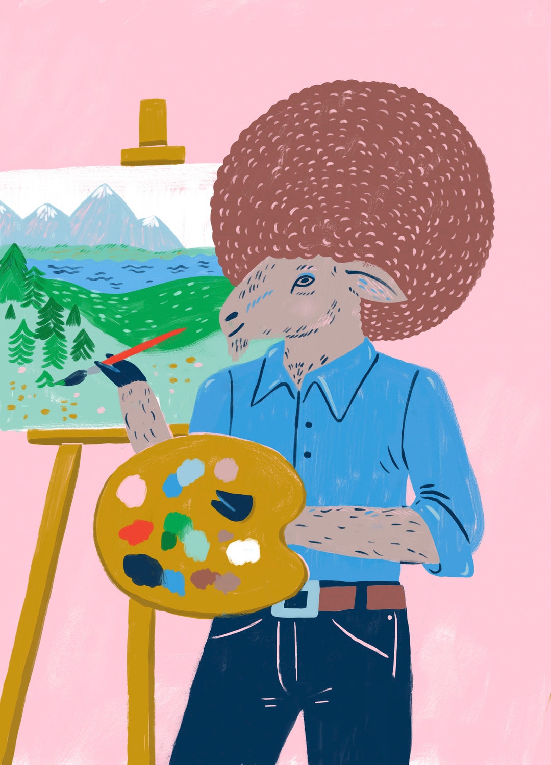 Art Print, Wall Art, Baaaaaa Ross by Sarah Walsh - Etsy