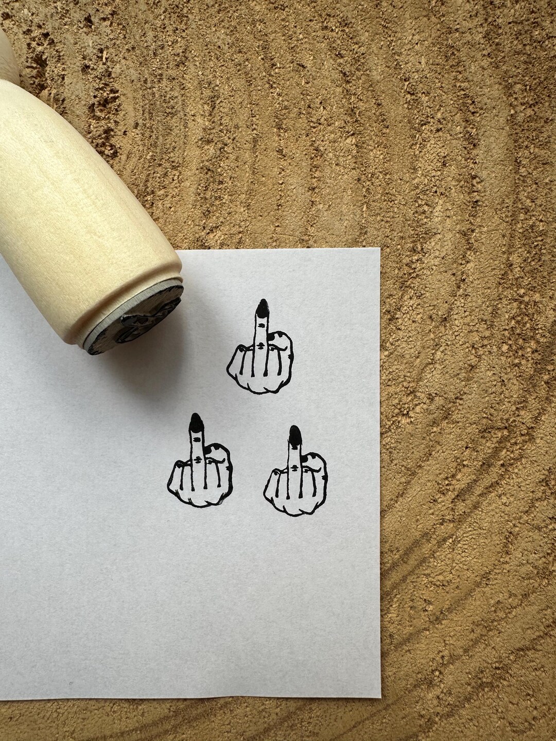 Woman Middle Finger Stamp. Middle Finger Ink Stamp, Female Version ...