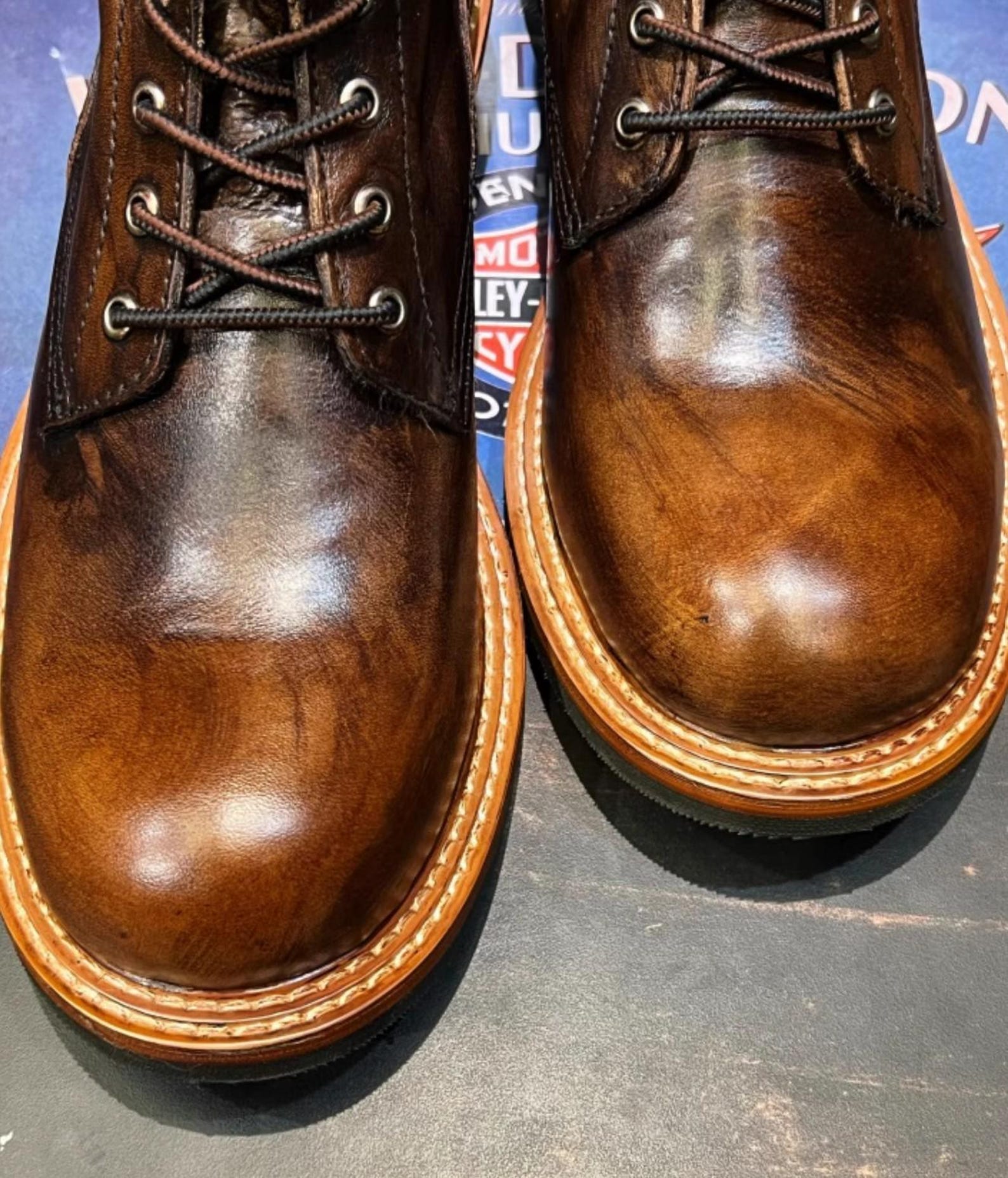 Retro Brown Leather Motorcycle Boots: Men's High Top Riding Boots - Etsy