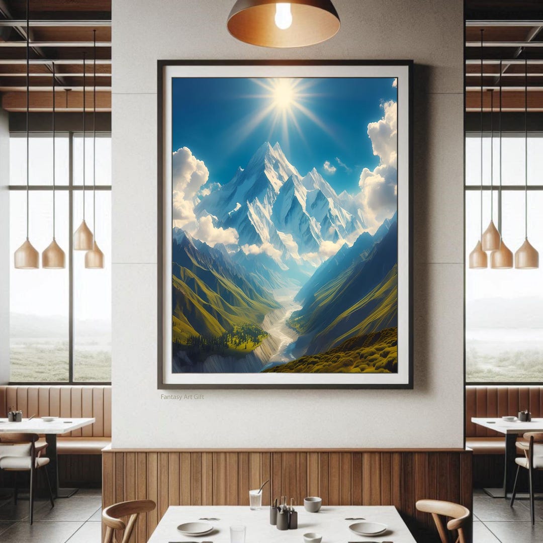 K2 Mountain Wall Art | 2nd Highest Peak in World Art Print | Epic ...