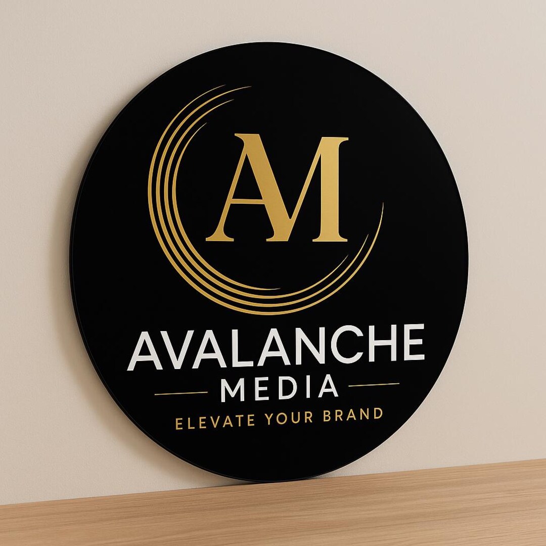 Backlit Acrylic Business Logo Sign: Custom LED Wall Decor - Etsy
