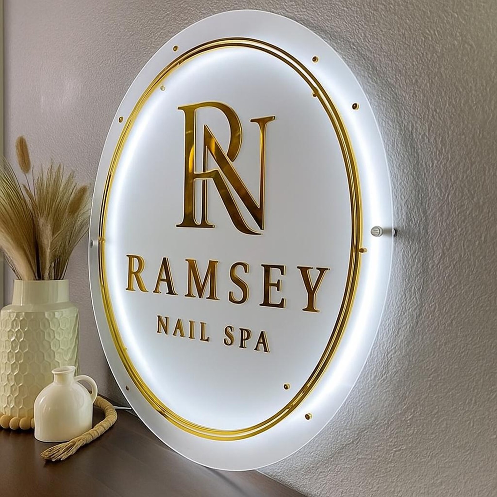 Custom Acrylic 3D Logo Sign: Backlit Business Signage - Etsy
