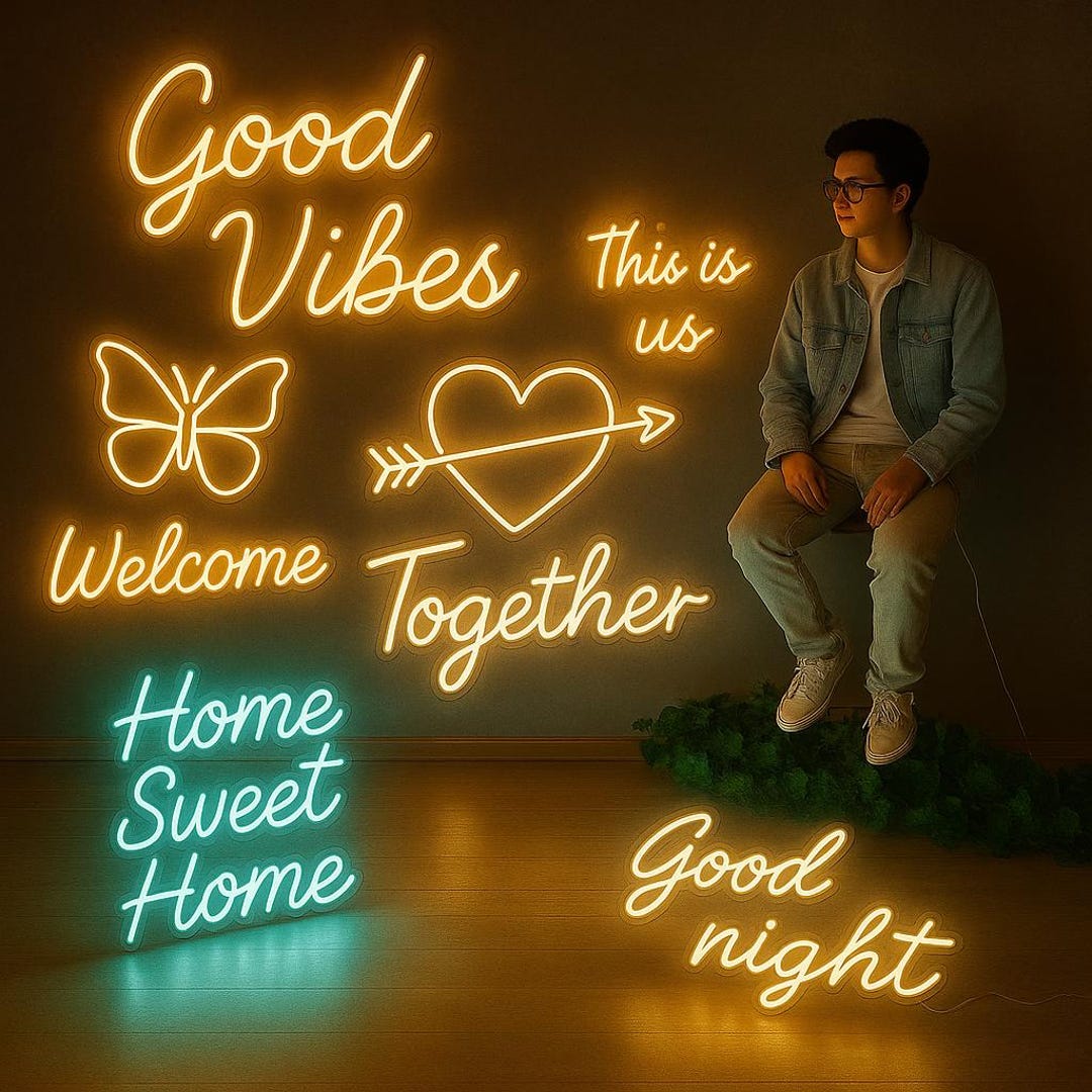 Custom LED Neon Sign: Personalized Wall Decor, Kids Room Light - Etsy