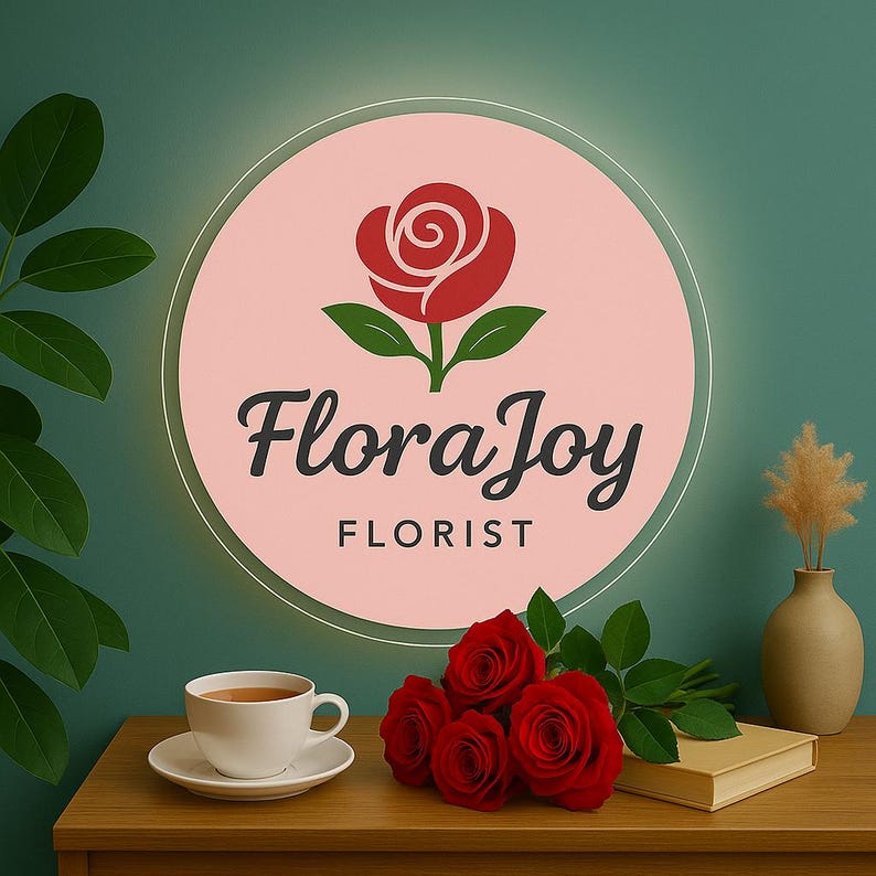 Custom Backlit Acrylic Logo Sign: Illuminated Studio Decor - Etsy