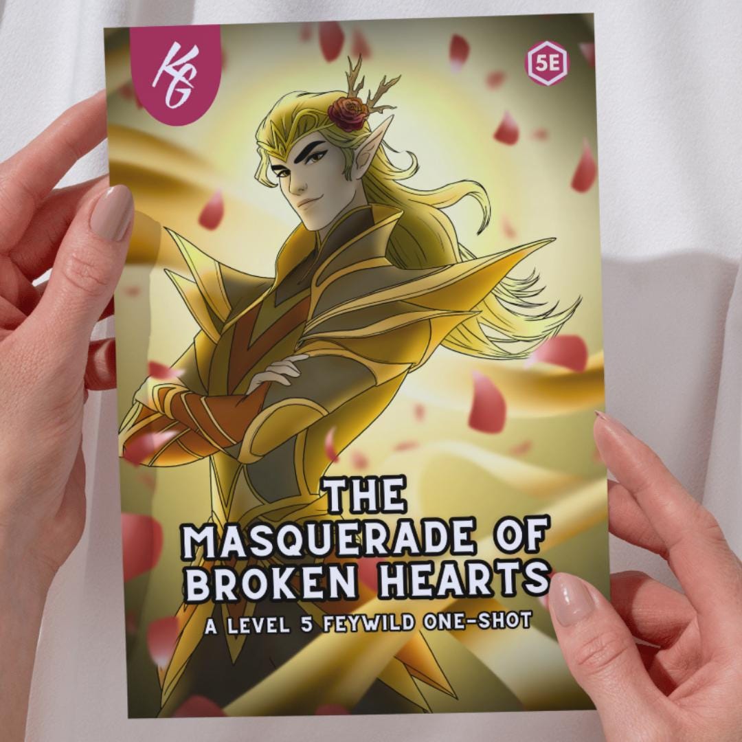 Feywild D&D One-shot Adventure | Masquerade of Broken Hearts ...