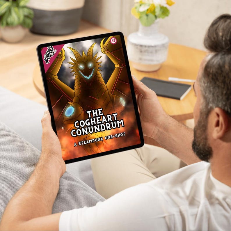 Steampunk D&D 5e One-shot Adventure PDF| the Cogheart Conundrum ...