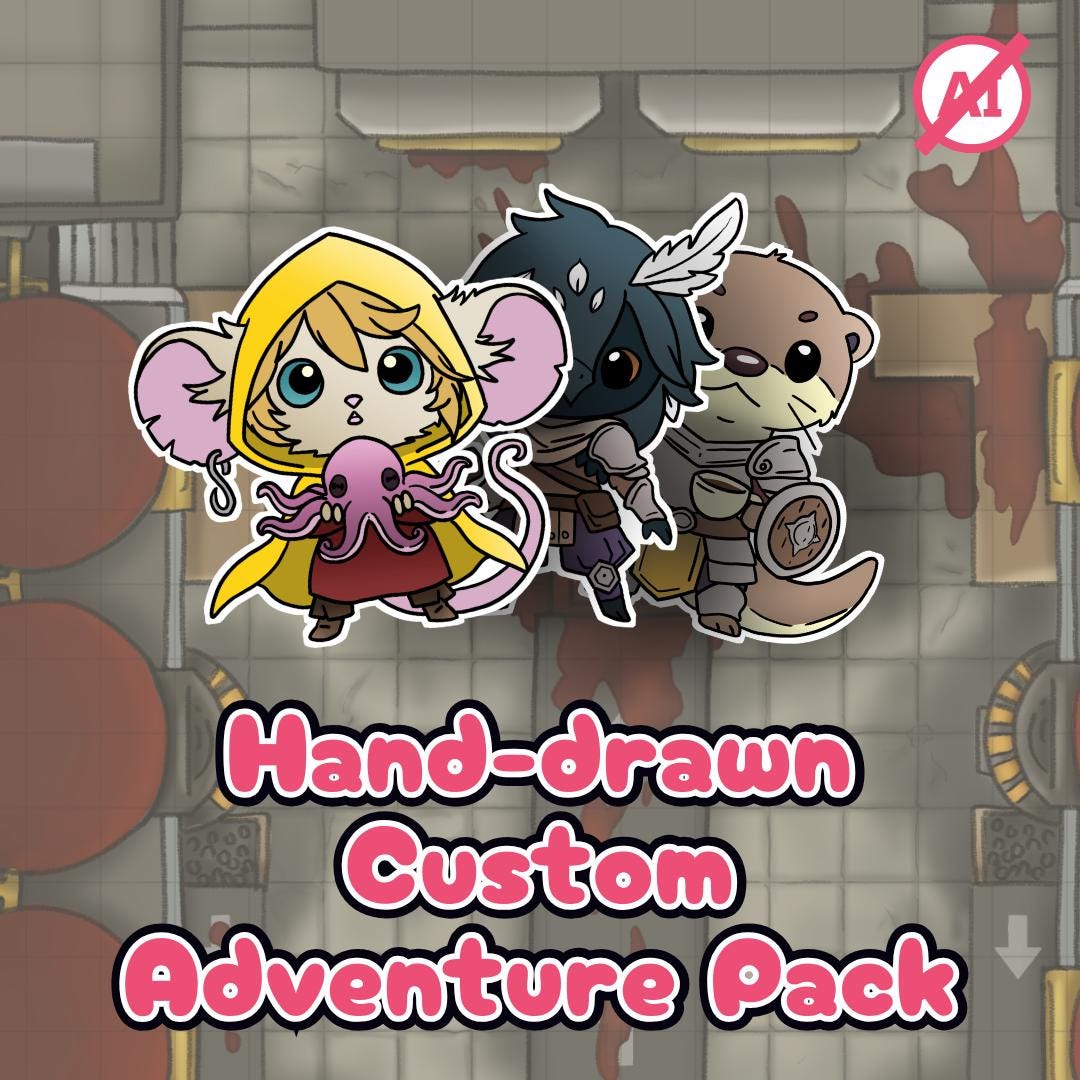 Full Adventure Pack Custom TTRPG Maps, Tokens & Illustrations for Your ...