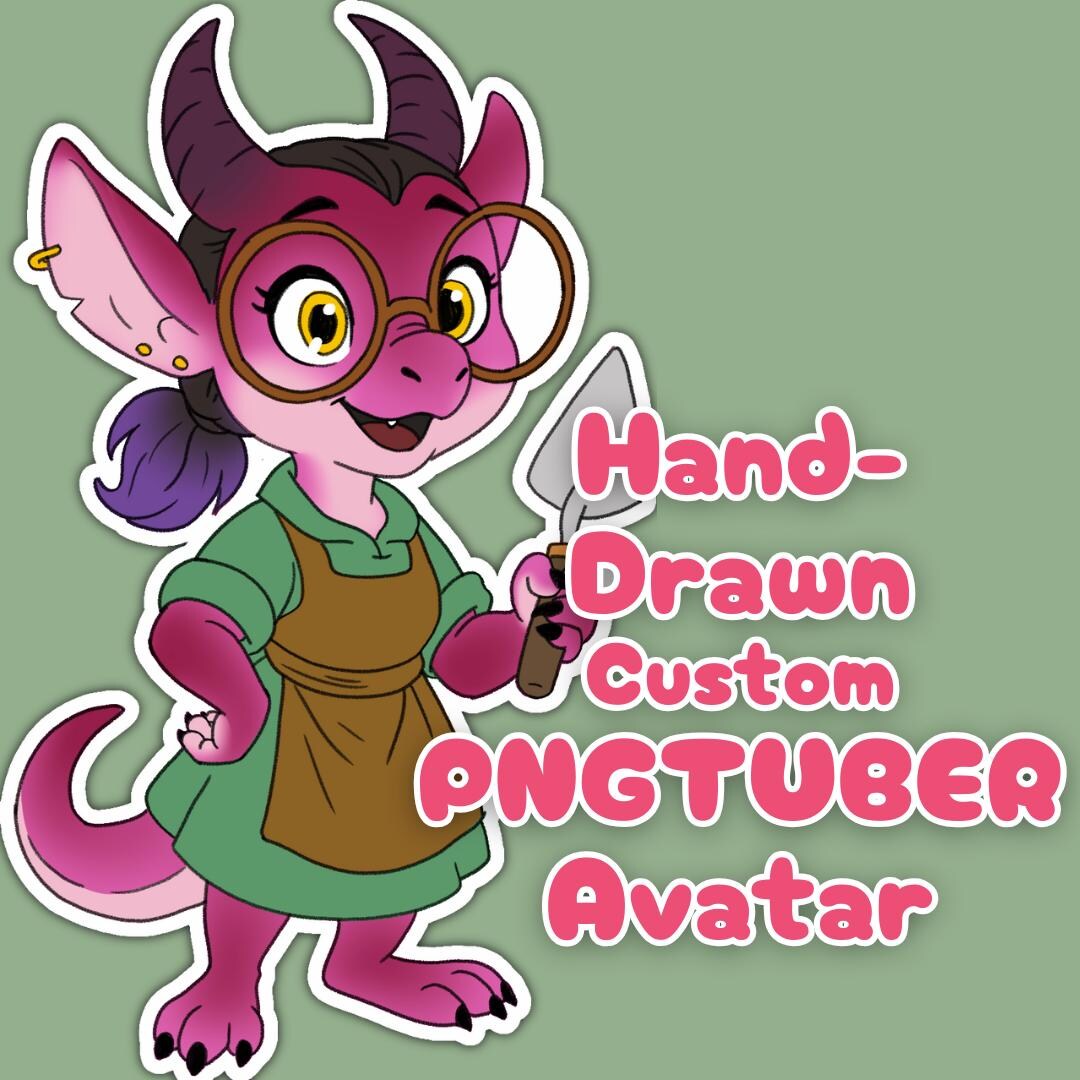 Custom Hand-drawn Pngtuber Avatar: 3 Pose Pack and Talking GIF - Etsy