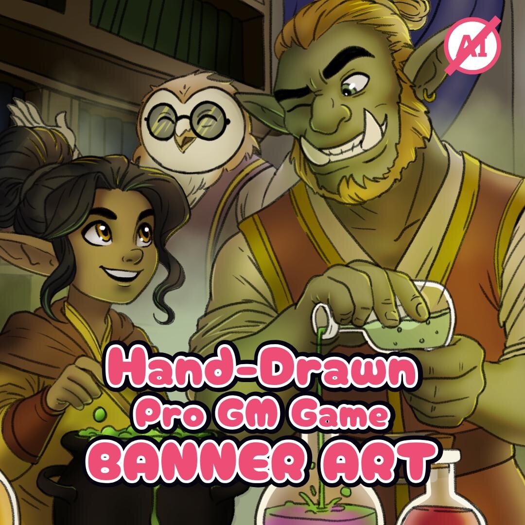 Custom TTRPG Banner Art – Hand-drawn Startplaying, Roll20, Foundry VTT ...