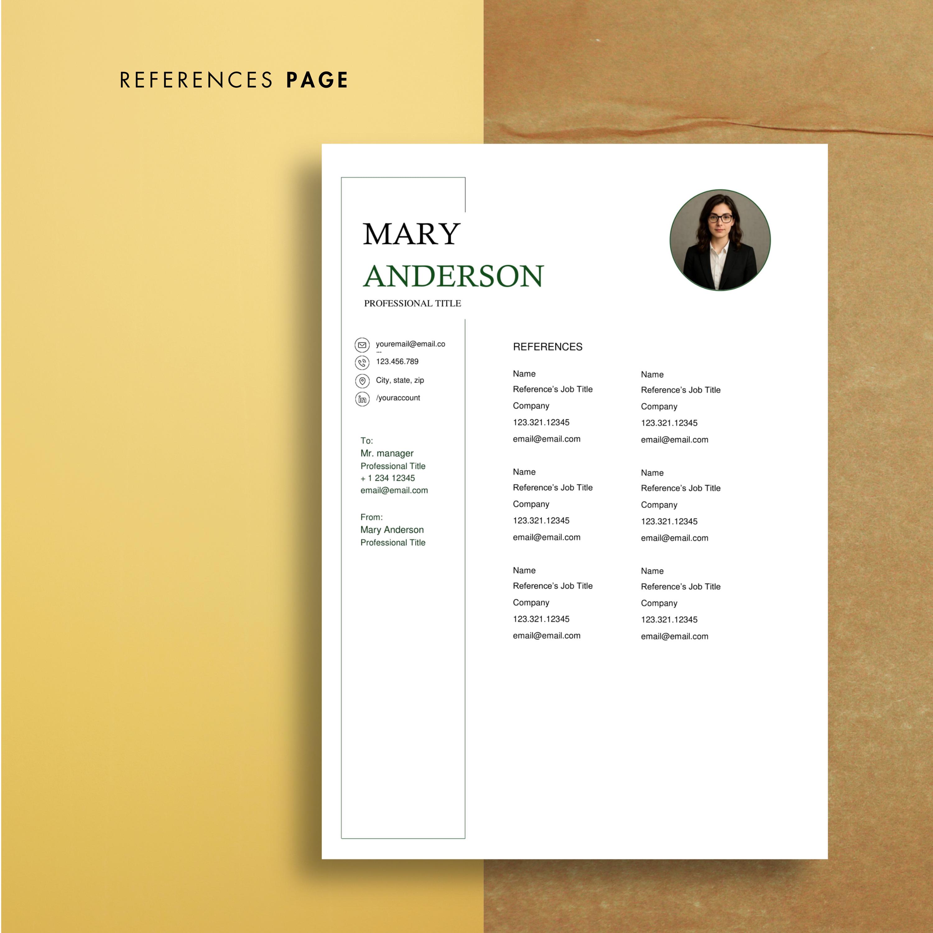 2025 Minimalist ATS Friendly Resume Template Word, Professional Resume ...