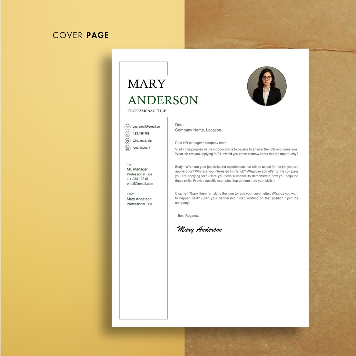 2025 Minimalist ATS Friendly Resume Template Word, Professional Resume ...