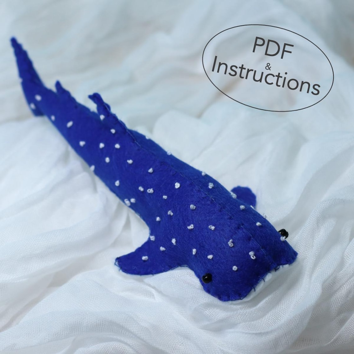 Whale Shark Sewing Pattern | Simple Instructions Digital PDF Pattern ...