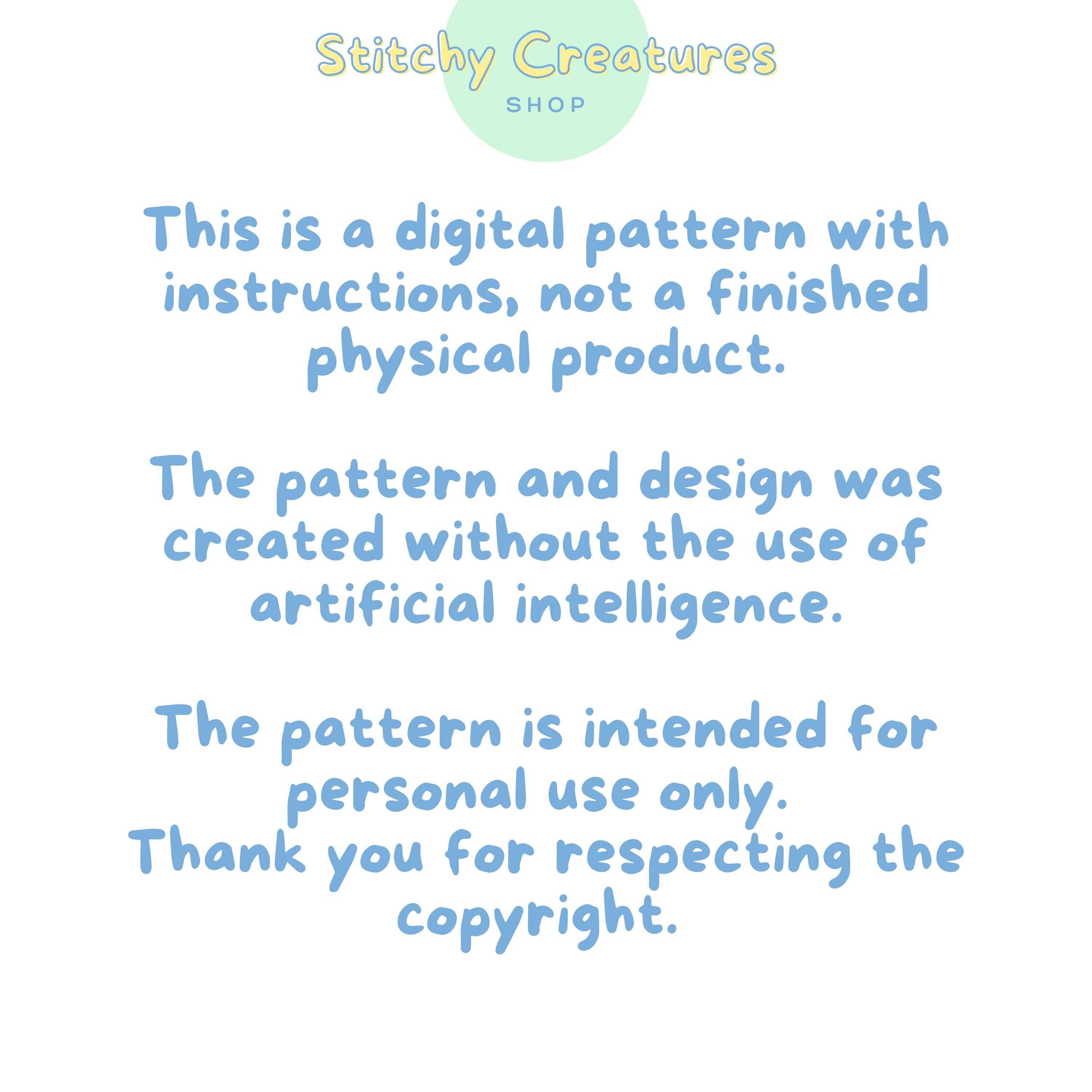 Hammerhead Shark Sewing Pattern | Simple Instructions Digital PDF Gift ...