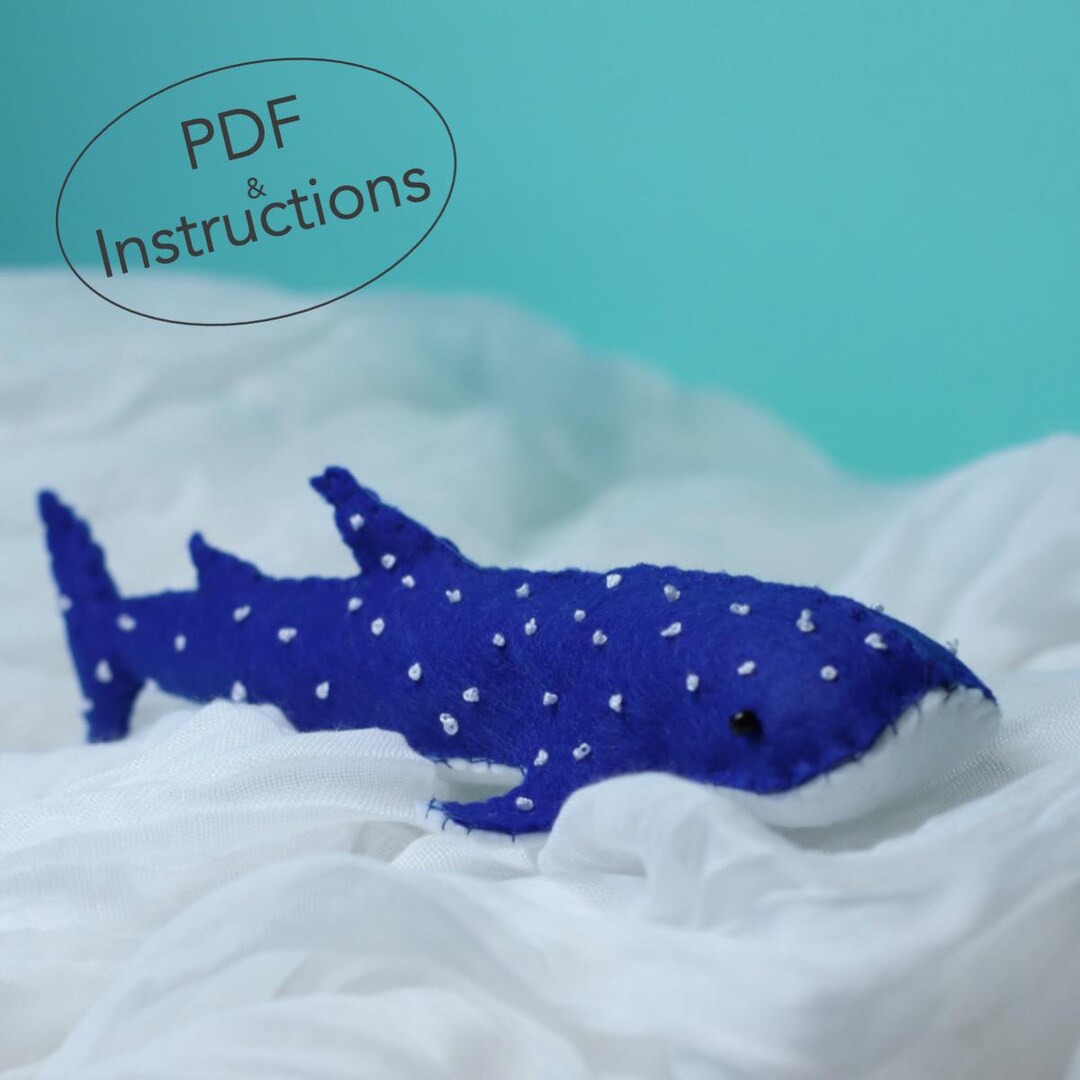 Whale Shark Sewing Pattern | Simple Instructions Digital PDF Pattern ...