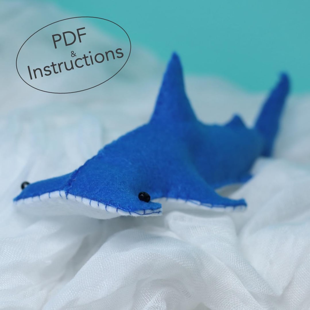 Hammerhead Shark Sewing Pattern | Simple Instructions Digital PDF ...