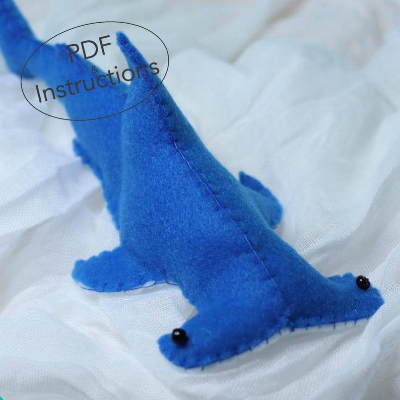 Hammerhead Shark Sewing Pattern | Simple Instructions Digital PDF ...