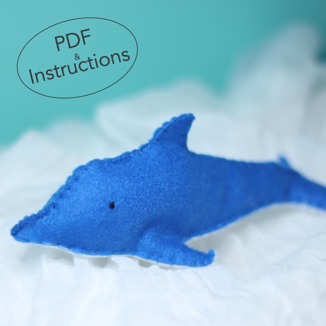 Dolphin Sewing Pattern With Detailed Simple Instructions Digital PDF ...