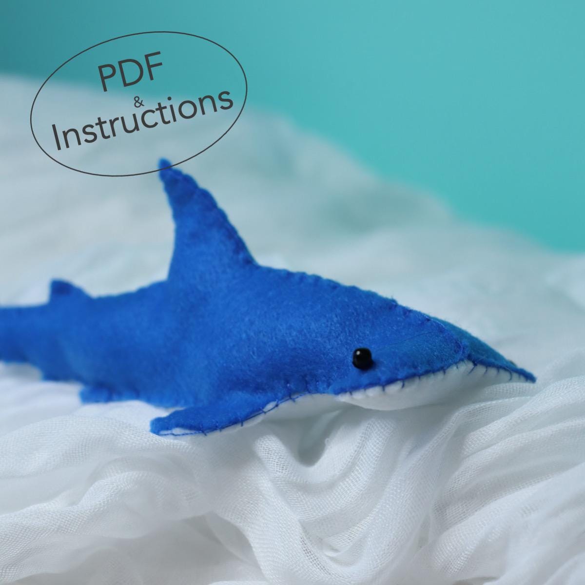 Hammerhead Shark Sewing Pattern | Simple Instructions Digital PDF ...