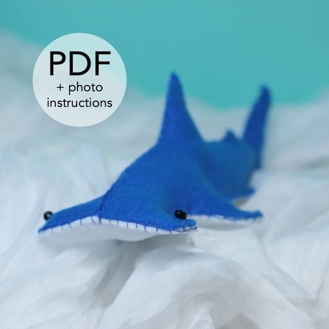 Hammerhead Shark Sewing Pattern | Simple Instructions Digital PDF Gift ...
