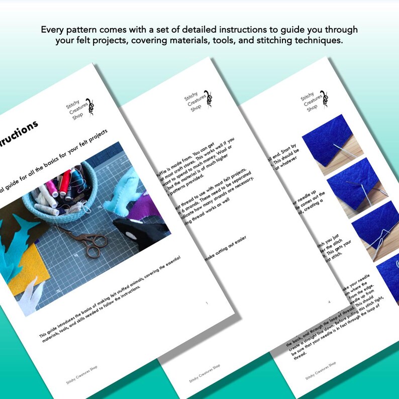 Shark Sewing Pattern With Detailed, Easy Instructions, Digital PDF ...