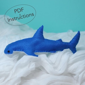 Hammerhead Shark Sewing Pattern | Simple Instructions Digital PDF ...