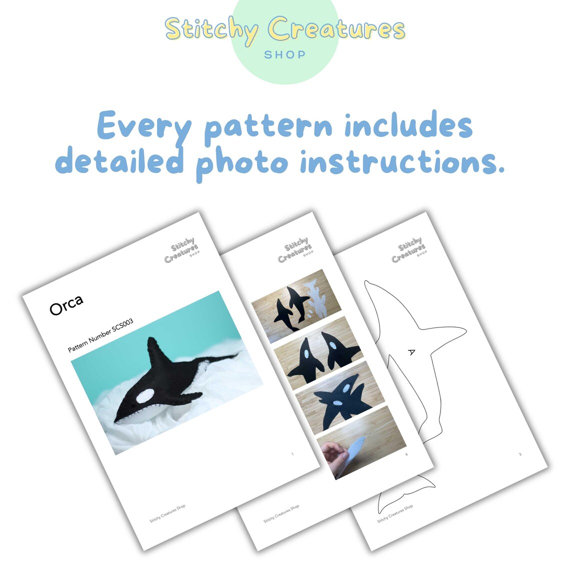 Hammerhead Shark Sewing Pattern | Simple Instructions Digital PDF Gift ...