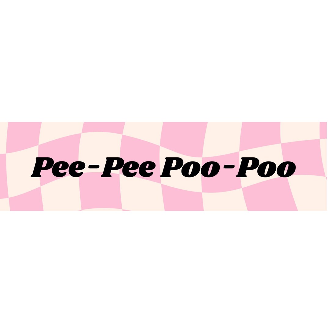 Pee-pee Poo-poo Gen Z Checkerboard Sticker Funny Bumper Sticker or Car ...