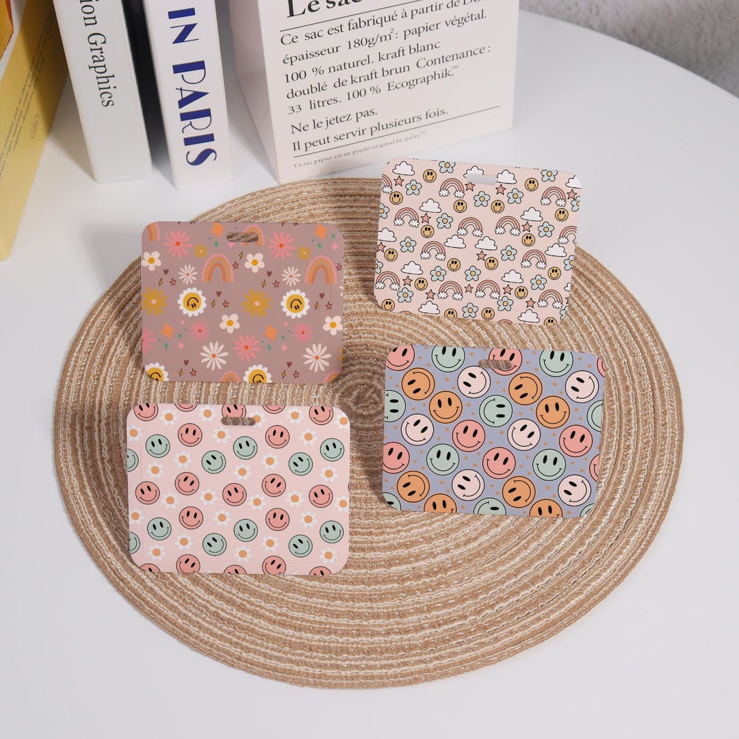 Smiley ID Holder,name Card Holder,custom Badge Holder for Office,school ...