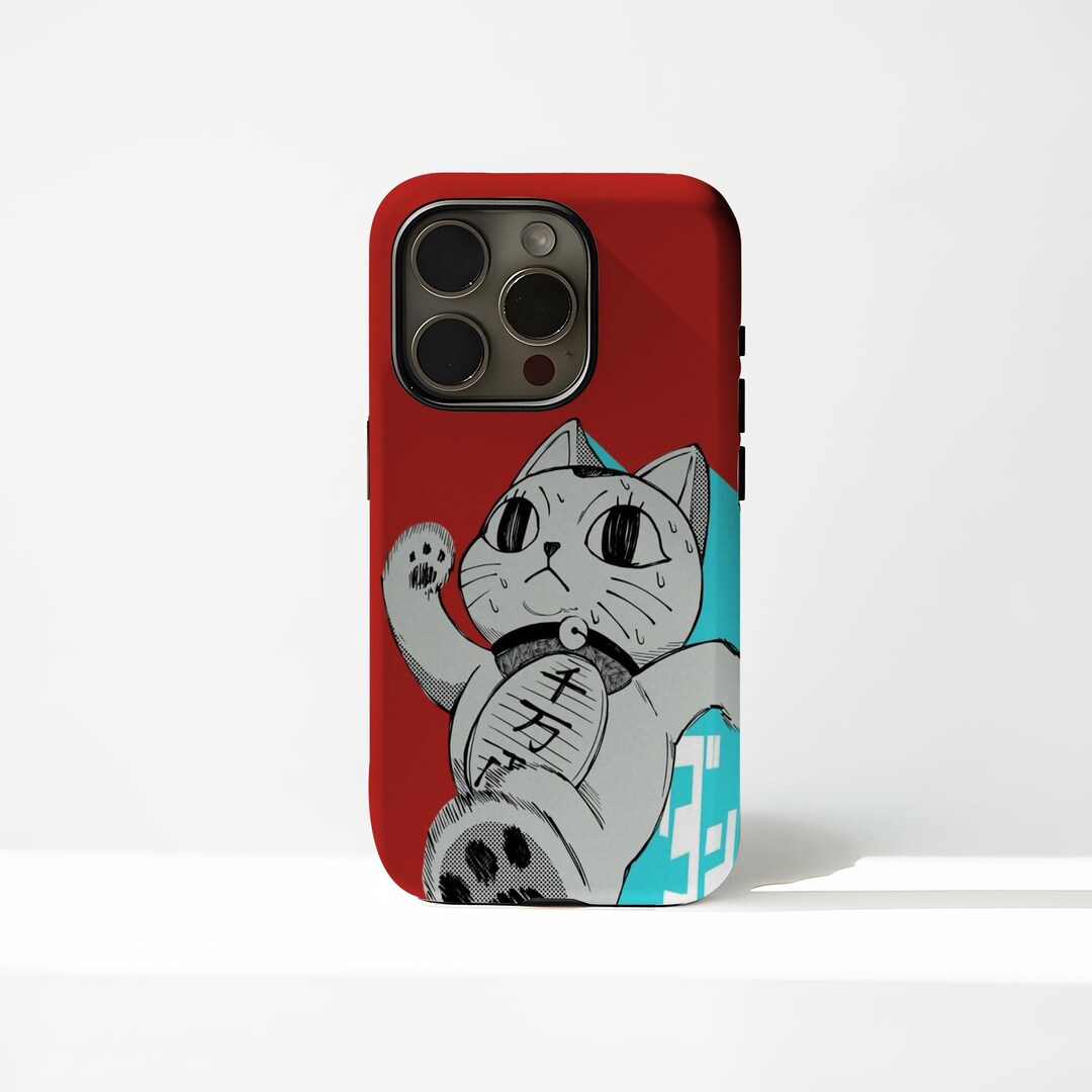 Kawaii Japanese Lucky Cat Collage Phone Case, Cute Moodboard Phone ...