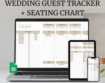 Wedding Welcome, Seating Chart, Guest List Editable Template, Glitz ...