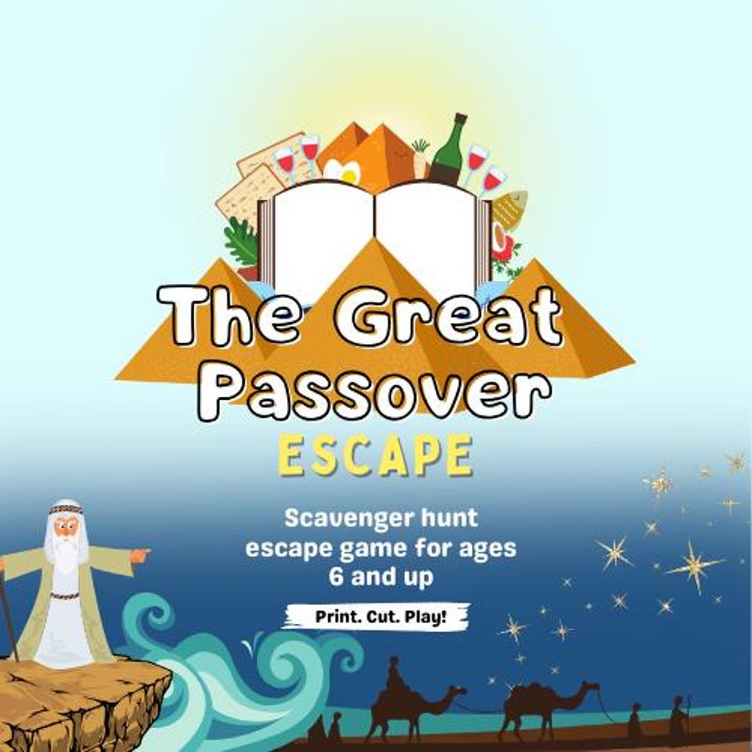 Passover Escape Room Printable – Fun & Educational Pesach Game for Kids ...