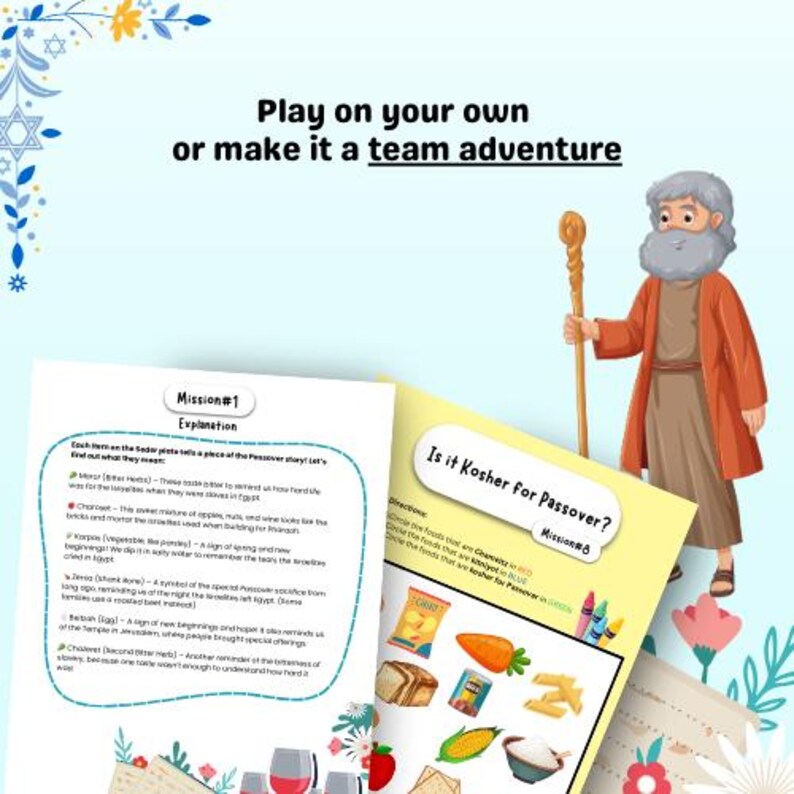 Passover Escape Room Printable – Fun & Educational Pesach Game for Kids ...