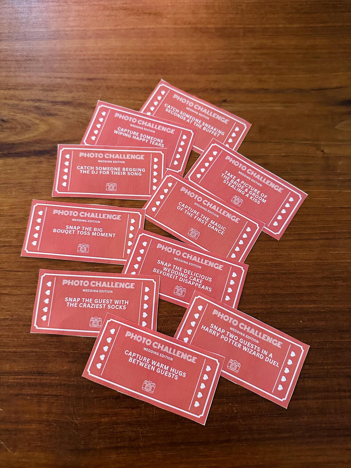 Wedding Photo Challenge Game Printable | 144 Fun Photo Prompts ...