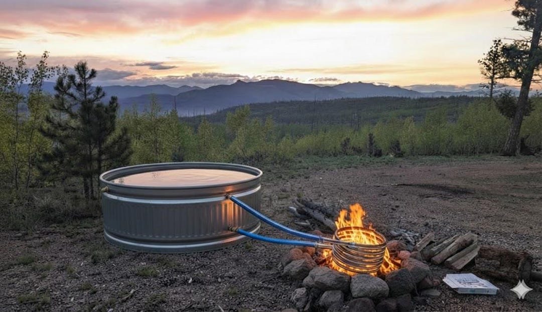 Wood Fire Hot Tub and Pool Heating Coil Kit (1 1/4 Inch Coil) - Etsy