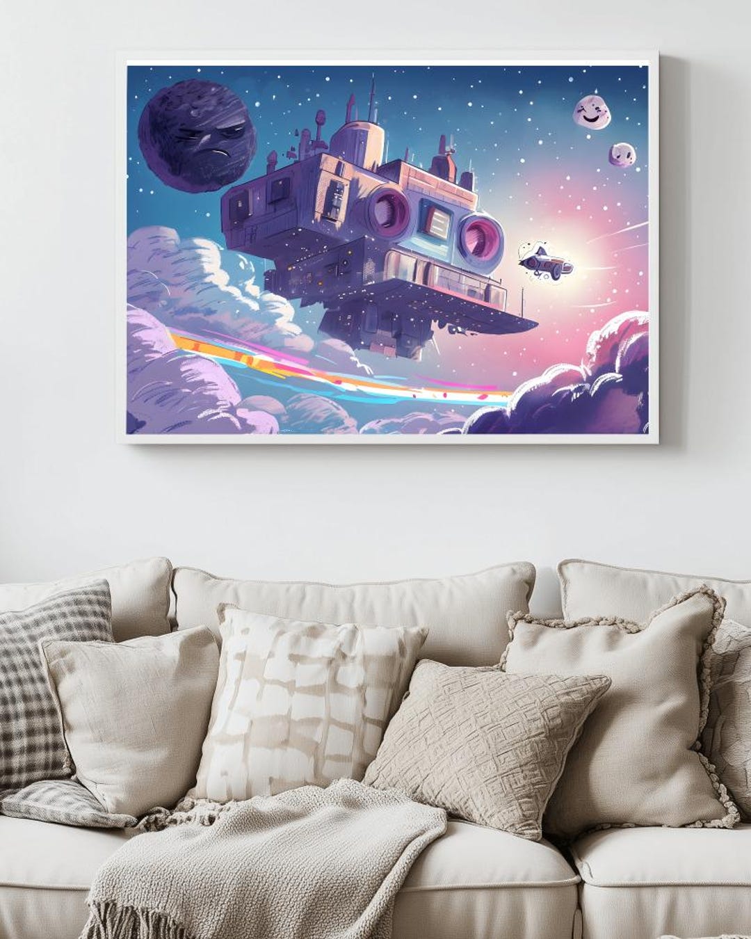 Printable - Space Station Poster, Space Decor, Sci-fi Art Print ...